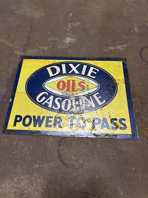 Dixie Gas Sign In Collectible Gas & Oil Advertising Signs for sale | eBay