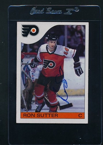 1985/86 Topps #6 Ron Sutter Flyers Signed Auto *C9123 | eBay