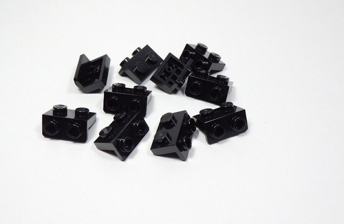 LEGO Lot of 10 Black 1x2-1x2 Brackets G0 | eBay