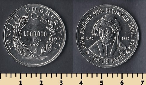 Turkey 1000000 lira 2002 | eBay