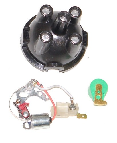 Lucas 23D 25D Distributor Repair kit Cap + Rotor + Points + Condenser ...