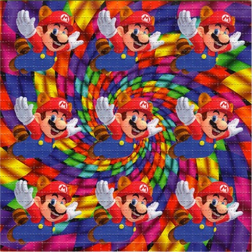 Mario High Tripping X9 BLOTTER ART perforated tabs psychedelic art | eBay