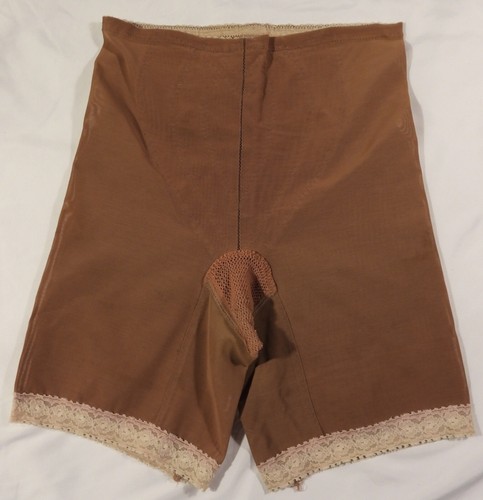 Vtg Hollywood Vassarette Shape Walkers A98 CONTROL PANTY GIRDLE Brown ...