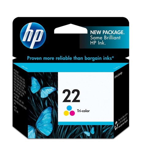 GENUINE HP 22 Color Ink Cartridge for Deskjet 3910 Officejet J3635 PSC ...
