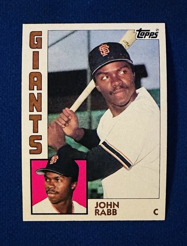 1984 TOPPS #228 JOHN RABB SAN FRANCISCO GIANTS NM-MT BETTER ROOKIE CARD ...