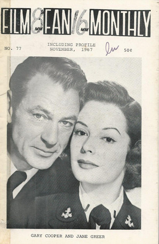 Film Fan Monthly 77 November 1967 Gary Cooper Jane Greer Gone With The ...