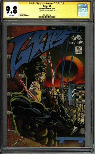 * GRIPS #2 (1986) CGC 9.8 SS Signed Tim Vigil Violent WOLVERINE ...