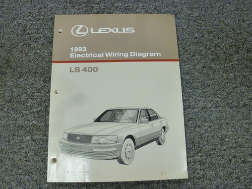 1993 Lexus LS 400 LS400 Sedan Electrical Wiring Diagrams Manual 4.0L V8 ...
