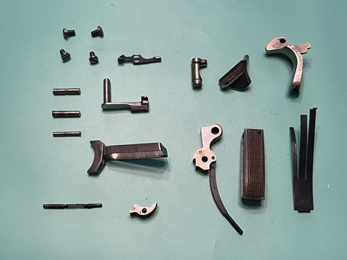 USED COLT COMBAT COMMANDER 70 NICKEL PARTS TRIGGER HAMMER PINS .45 1911 ...