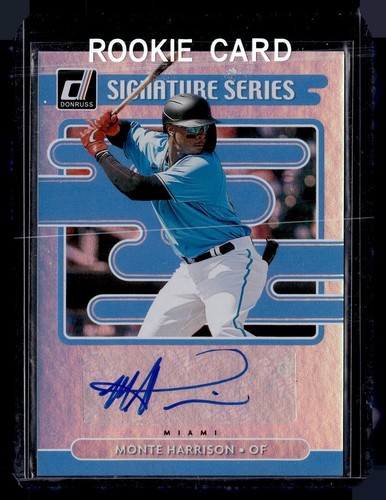 2021 DONRUSS SIGNATURE SERIES AUTO MONTE HARRISON MARLINS | eBay