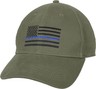 Thin Blue Line Flag Low Profile Baseball Hat - Rothco Mens Cotton USA ...