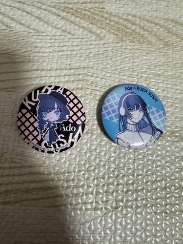 Ado Kura Sushi Collab 2 Types Of Canned Badges Gacha Capsule Toy Singer ...