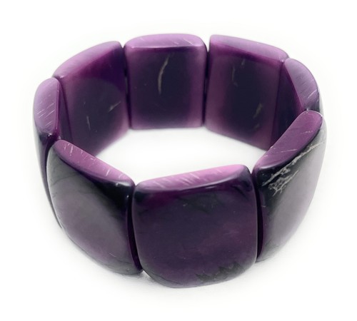 Purple Tagua Bracelet TAG440, Purple Vegetable Ivory Bracelet | eBay