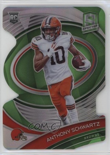 2021 Panini Spectra Neon Green Prizm Die-Cut /30 Anthony Schwartz #167 ...