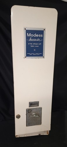 Modess 2 Maxi-Pads Coin Operated Vendor Dispenser Rochester NY Model 8n ...