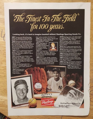 1986 print ad-Finest in Field for 100 Years-History of Rawlings-Looking ...