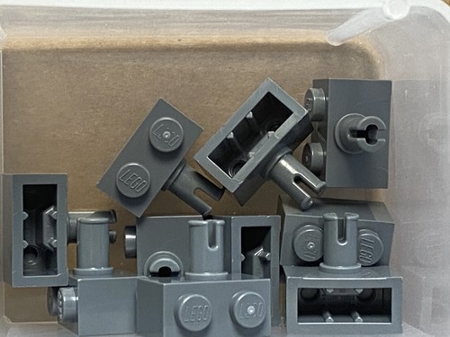LEGO Parts - Dark Bluish Gray Brick 1 x 2 w Pin - No 44865 - QTY 10 | eBay