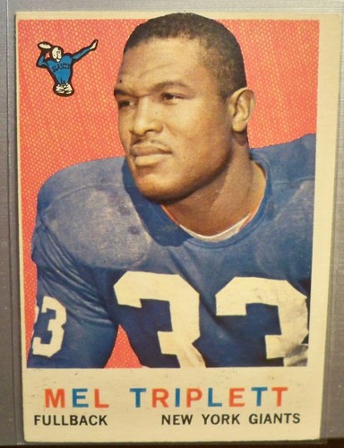 1959 Topps Football Card Of New York Giants Mel Triplett #160 EX+ | eBay