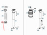 NEW OEM MERCEDES-BENZ C W205 REAR UPPER COIL SPRING SHIM A2053240384 ...