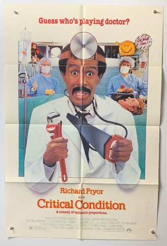 Michael Apted Richard Pryor CRITICAL CONDITION Original 1sh Movie ...