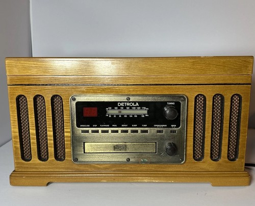 Detrola 4-in-1 Music Center-3 Speed Record Player, CD, Cassette AM/FM ...