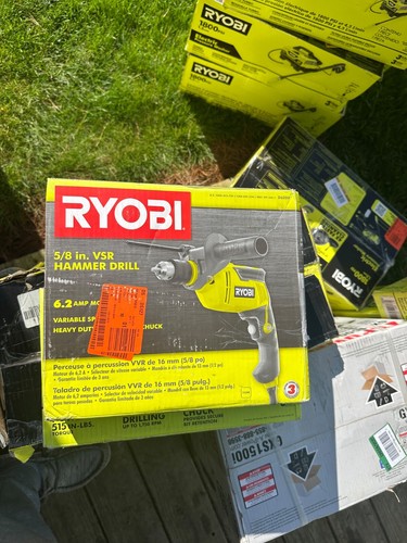 New RYOBI D620H Heavy Duty 5/8" VSR Hammer Drill | eBay