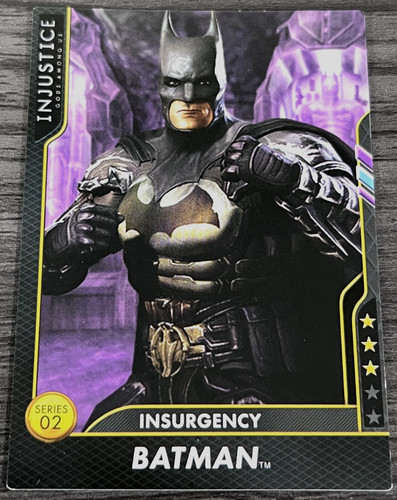 Raw Thrills Injustice Series 2 Insurgency Batman 34/110 Card Non-Holo ...