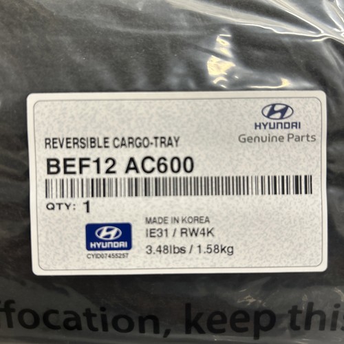 BEF12AC600 - REVERSIBLE CARGO-TRAY - Hyundai Kona -OEM | eBay