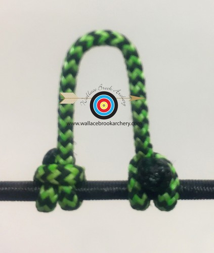 1 Pack- Speckled Flo Green/Black Archery Release Bow String D Loop, BCY ...