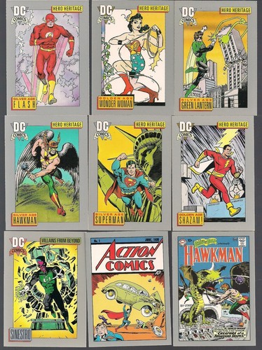 DC COMICS SERIES 1 IMPEL 1991 FULL 180 TRADING CARD BASE SET HISTORY ...