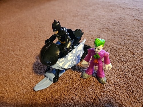 Imaginext DC Batman Arctic Snowmobile Joker 🦇 Batman bike | eBay
