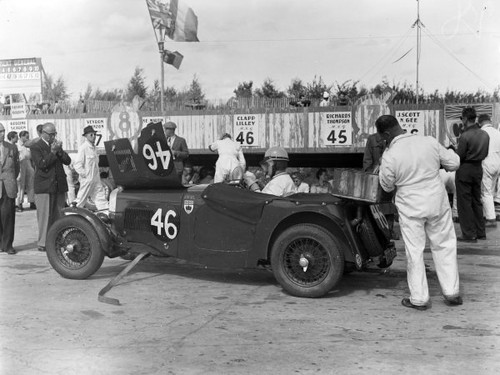 Hugh Clapp J Lilley Ecurie Lapin Blanc HRG 1100 1948 Motor Racing Old ...