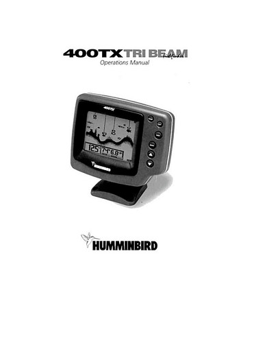 Hummingbird 400TX Tri Beam Fish Finder NEW OPERATIONS MANUAL | eBay
