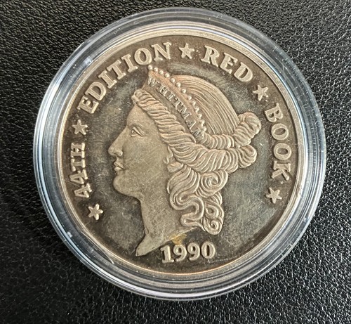 1 Troy oz Silver .999 Fine Round Vintage Whitman Red Book 44th Edition ...