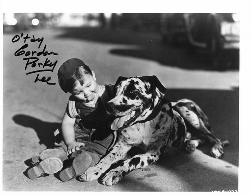 GORDON PORKY LEE OUR GANG LITTLE RASCALS SIGNED AUTOGRAPH PHOTO d. 2005 ...