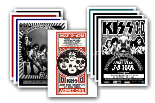 KISS - 10 promotional posters - collectable postcard set # 1 | eBay