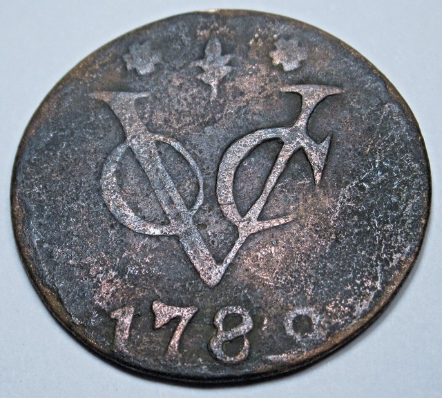 1790 DUTCH KINGDOM VOC Copper Penny COIN VERY VERY SCARCE, 43% OFF