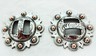Pico Berry Square Silver Conchos Copper Spots Screw Back Horse Tack ...