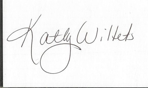 Kathy Willets Signed 3x5 Index Card B | eBay