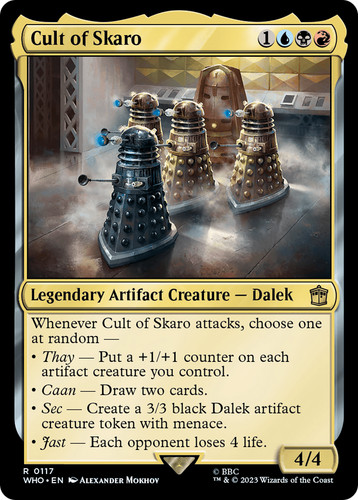 Cult of Skaro Doctor Who NM Artifact Rare MAGIC THE GATHERING MTG CARD ...