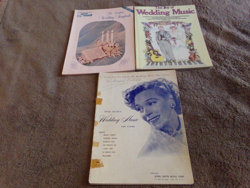 Fabulous Lot Of 3 Wedding Music Books - 2 Thick Ones 1 Ethel Smith ...