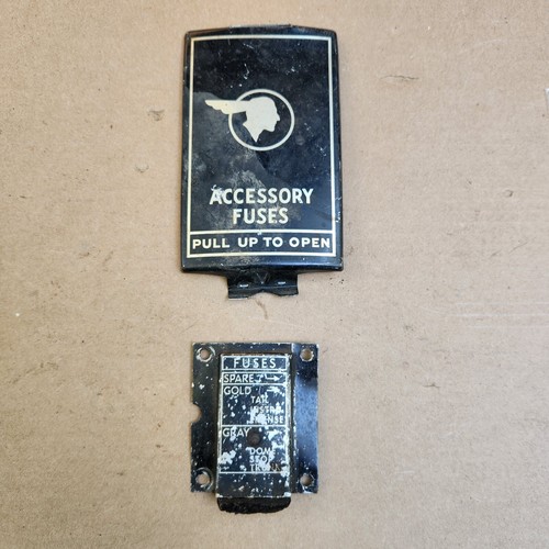 1949 1950 1951 1952 Pontiac Accessory Fuses Panel & Cover Chieftain ...