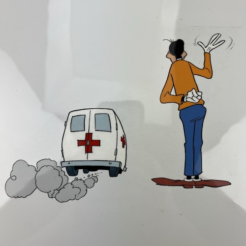 1970's Disney Goofy Animation cel w/Ambulance - Lost Educational ...