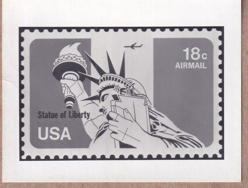 USPOD/USPS press publicity photo for 18c Statue Of Liberty stamp Scott ...