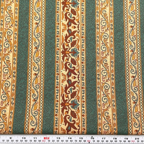 Fabulous Fall by Deb Strain for Moda Teal Striped Cotton Fabric by the ...