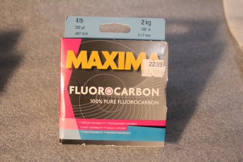 1 MAXIMA FLUOROCARBON 4LB 200YDS | eBay