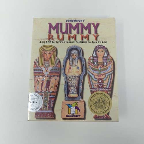 Mummy Rummy 2003 by Gamewright -egyptians Treasures Card Game Ages 8 ...
