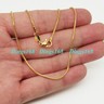 * 18K YELLOW GOLD PLATED SNAKE CHAIN 1mm UNISEX | eBay