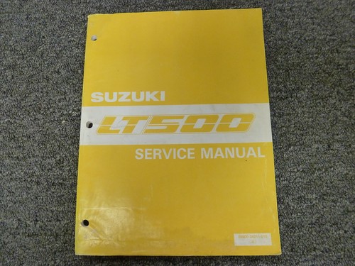 1987 Suzuki Model LT500 Quadzilla Quad ATV Shop Service Repair Manual ...