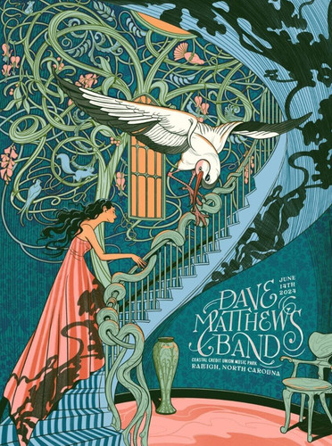 Dave Matthews Band Poster 6/14/2024 Raleigh NC Numbered #/65 Artist ...